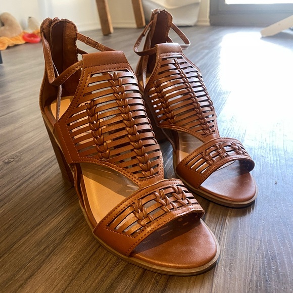 Target | Shoes | Target Tan Summer Heels | Poshmark